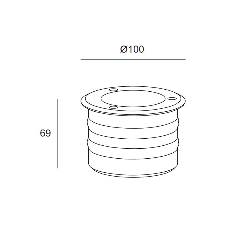 LEDS C4 Aro Big Ø100 Outdoor Flood Light IP68 987lm – BJ16-12X9PLOSCA